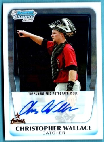 2011 Bowman Chrome Autograph Auto Christopher Wallace Card # BCP-186 | eBay
