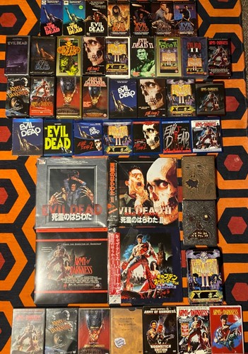 Groovy Giant EVIL DEAD 1/2/3 Collection VHS/PAL/DVD/Blu-Ray/Laserdiscs ...