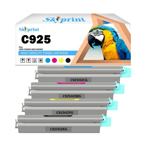 C925 X925 High Yield Toner Cartridge C925H2KG C925H2CG C925H2MG ...