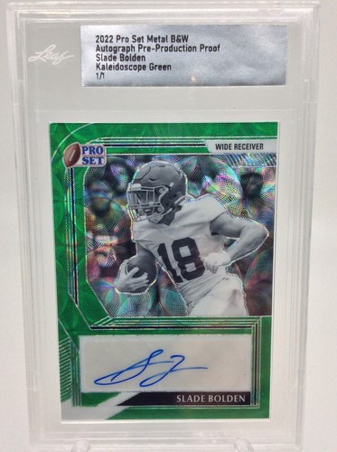 2022 pro set metal slade bolden /1 auto kaleidoscope green pre ...