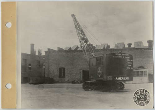 Vintage Herman Huebscher Excavating American Hoist Gopher Shovel Crane ...