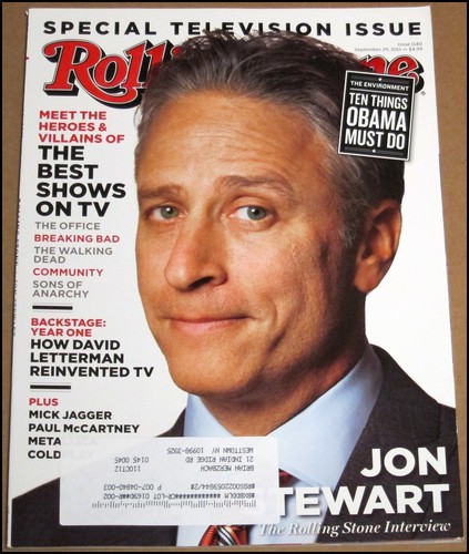 9/29/2011 Rolling Stone Magazine Jon Stewart David Letterman Ted Danson ...