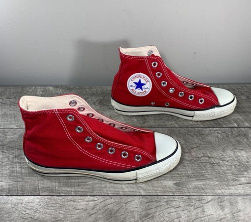 Vtg CONVERSE Chucks All Star Red High Top Shoes Sneakers Kicks Shoes 4. ...