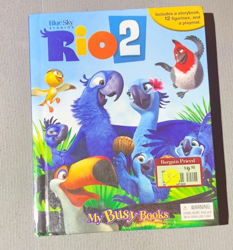 Rio 2 My Busy Books Storybook 12 Figurines Playmat Phidal 2014 Ages 3 ...