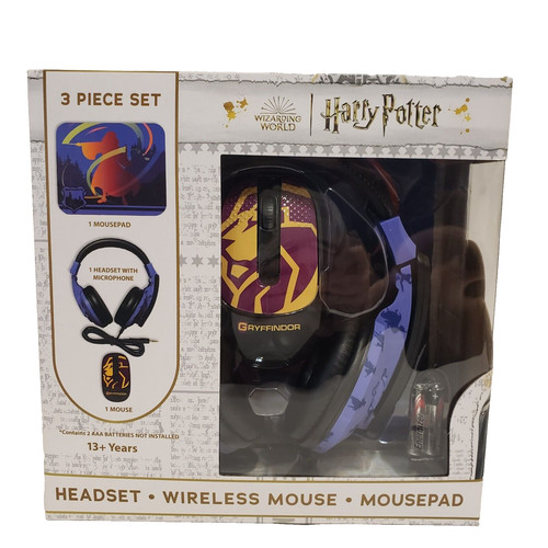 Harry Potter Headsets with Microphone, Wireless Mouse And mouse pad ...