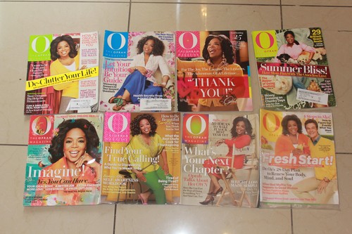20011-2012 THE O OPRAH MAGAZINE LOT OF 8 ISSUES -NICE COVERS & ARTICLES ...