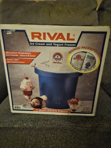 6 Quart RIVAL ELECTRIC ICE CREAM & Frozen Yogurt Maker 8605M christmas ...