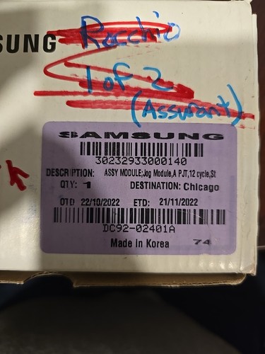 NEW OEM DC92-02401A Samsung Dryer Jog Control Module Bin 42 | eBay