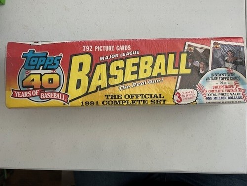 1991 Topps 40 Years of Baseball Complete Box 792 Card Set **Factory ...
