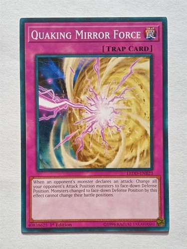 YuGiOh - Quaking Mirror Force - LEDD-ENB23 1st Edition - Common - NM | eBay