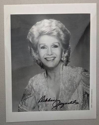 Debbie Reynolds Hand Signed Autographed 8X10 B&W Publicity Photo | eBay