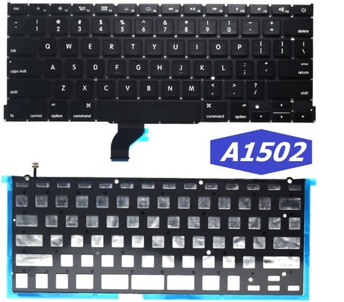 US Keyboard Backlit Backlight for Apple Macbook Pro 13" A1502 2013-2015 ...