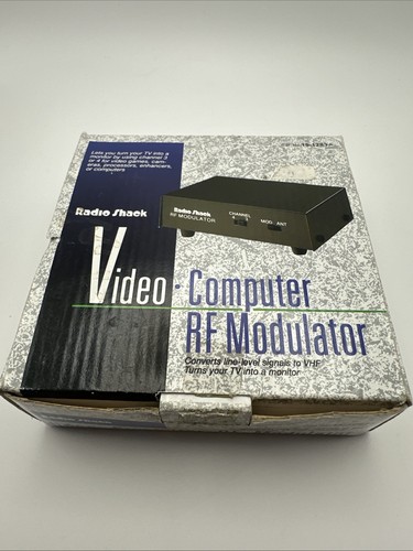 Vintage RF Modulator Radio Shack 15-1283A 120V AC 60Hz 4.5W - Works ...