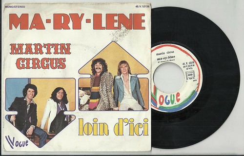 MARTIN CIRCUS 45 t 2 titres MAR-RY-LENE + 1 France | eBay