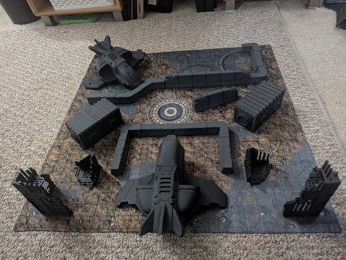 Warhammer Battle Mat + Terrain Set for Warhammer 40k/AoS | eBay