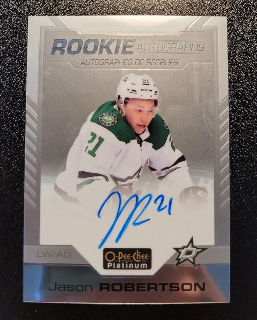 Jason Robertson 2020 O-Pee-Chee Platinum #R-JR Rookie Autographs Price ...