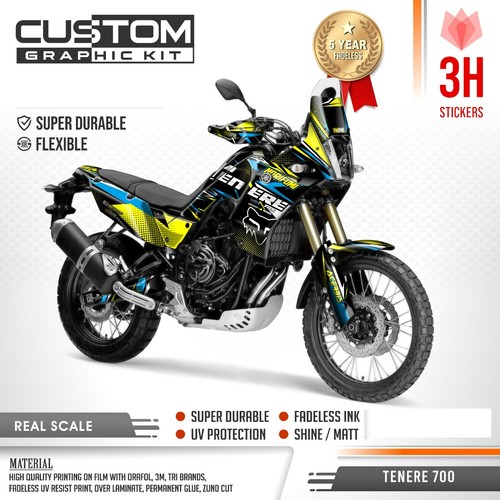 Custom designed Graphics for Yamaha Tenere T700 T7 2019-2022 Decals ...