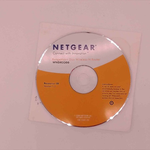 NetGear WNDR3300 RangeMax Duo Wireless-N Router Resource CD | eBay