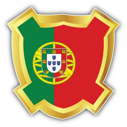 Portugal Flag Shield Car Bumper Sticker Decal | eBay