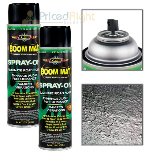 2 Pack Sound Deadening DEI Boom Mat Spray On Enhance Audio Eliminate ...
