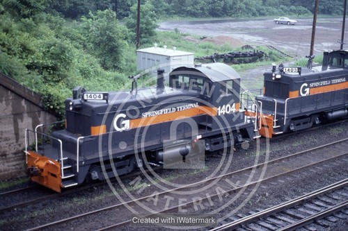 ORIGINAL KODACHROME SPRINGFIELD TERMINAL RR SW1 # 1404-1403 E ...