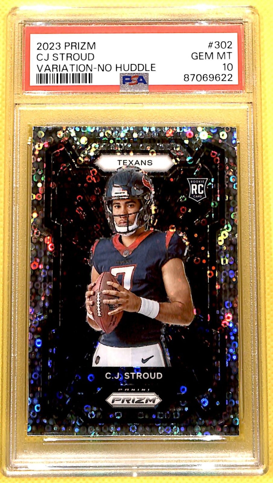 CJ Stroud 2023 Prizm #302 Rookie Variation - No Huddle Price Guide ...