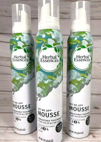 Herbal Essences Set Me Up Mousse Strong Hold Frizz Control 6.8 oz Pack ...