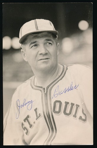 JOHNNY BASSLER (Tigers, Indians) -Autographed Photo/Postcard (d.1979 ...