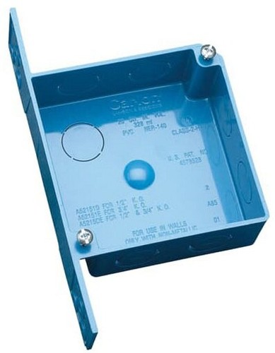 Carlon A52151D, 4" x 1-1/2" x 4", PVC, ENT Non-Metallic Outlet Box, 1pc ...