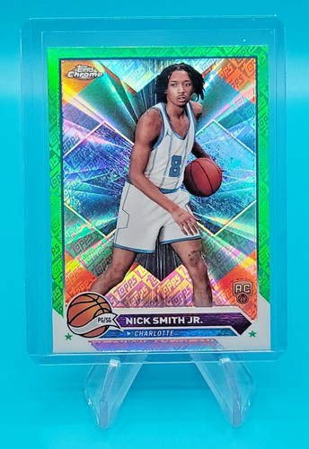 2023-24 TOPPS CHROME GREEN TOPPS LOGO REFRACTOR NICK SMITH JR. RC ...
