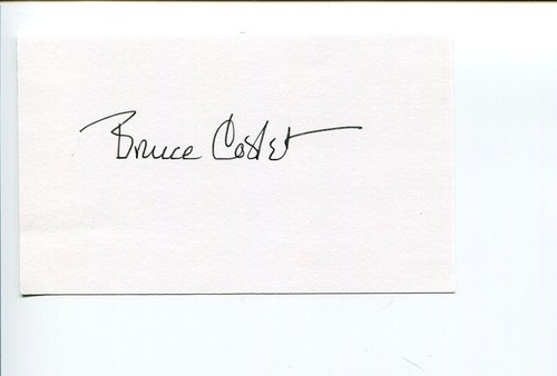 Bruce Coslet University Of Pacific Cincinnati Bengals NY Jets Signed ...