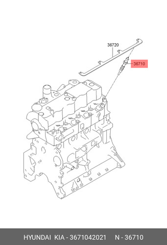 Genuine OE Spark - Plug 3671042021 for KIA 36710-42021 | eBay