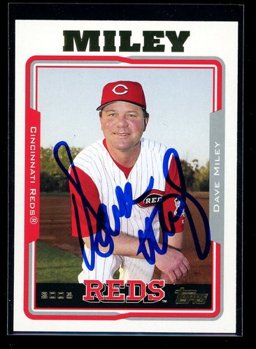 2004 Topps DAVE MILEY Signed Card autograph auto REDS | eBay