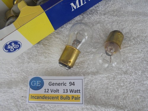 GE 94 Incandescent Bulb "Pair" 12-Volt, 13-Watt | eBay