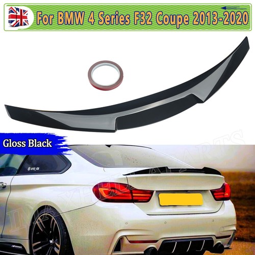 FOR BMW 4 SERIES F32 GLOSS BLACK M4 STYLE REAR BOOT SPOILER COUPE 2013 ...