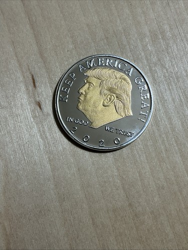 DONALD TRUMP 2020 SILVER GOLD PLATED COIN 45 PRESIDENT KEEP AMERICA ...