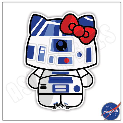 Hello Kitty Star Wars R2-D2 sticker window laptop bumper vinyl decal | eBay