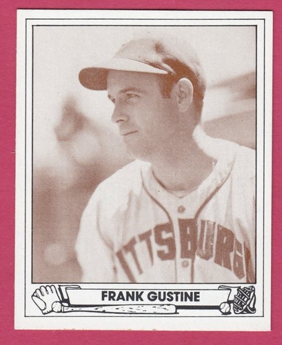 1943 Playball Card # 33 Frank Gustine -- Pirates -- Box 720 | eBay