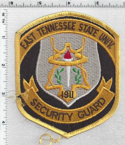 East Tennessee State University Security Guard Shoulder Patch | eBay