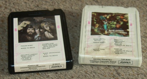8 Track Tape LOT of 2 Creedence Clearwater Revival CCR Bayou Country ...