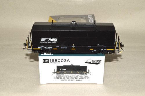 HO scale Rapido-Trains Greenbrier Transverse coil car train Norfolk ...