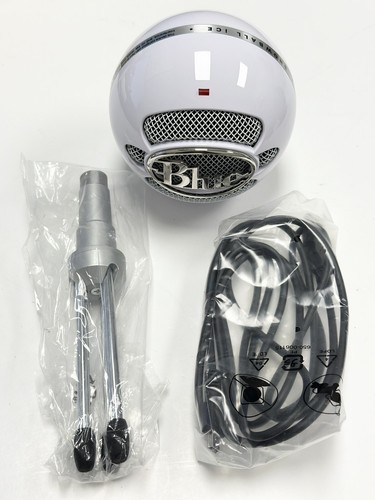 Blue Snowball Ice A00122 White Condenser Plug and Play Microphone ...