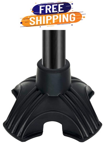 Cane Tips - 1 Inch Heavy Duty Rubbers Self Standing Quad Base ...