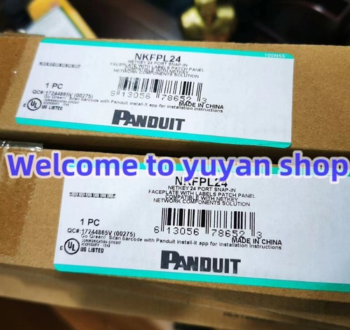 1pc NEW NKFPL24 NETKEY 24 PORT SNAP-IN FACEPLATE WITH LABELS PATCH ...