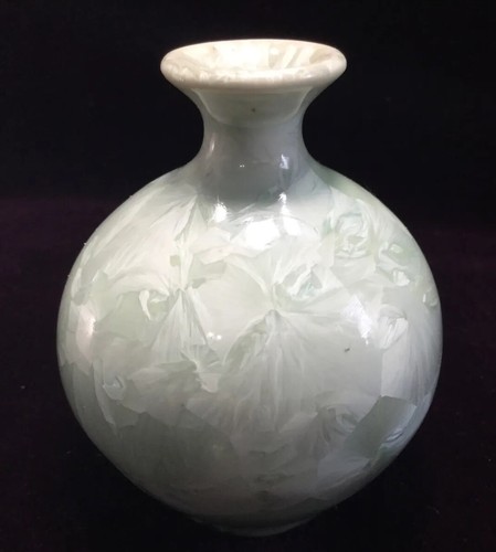 PHIL MORGAN Crystalline Pottery Vase Seagrove North Carolina Hand ...