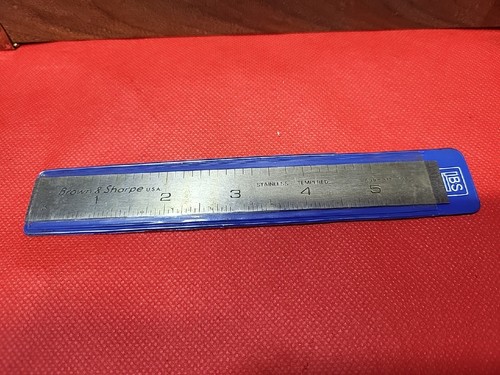 Brown & Sharpe 6inch Ruler Stainless Tempered 599-312-604 NOS for sale ...