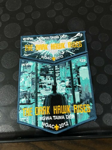 OA EGWA TAWA DEE LODGE 129 2012 NOAC THE DARK HAWK RISES TWO PIECE SET ...