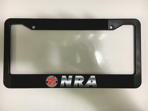 NRA 2ND SECOND AMENDMENT RIFLE GUN MOLON LABE USA Black License Plate ...