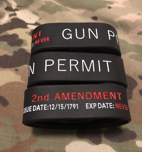 2x 2nd Amendment Silicone Bracelet 1” Wide Veteran Operated | eBay