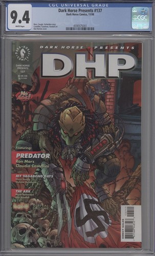 DARK HORSE PRESENTS #137 CGC 9.4 CLASSIC PREDATOR DEFEATS NAZIS FLAG COVER 1998 | eBay